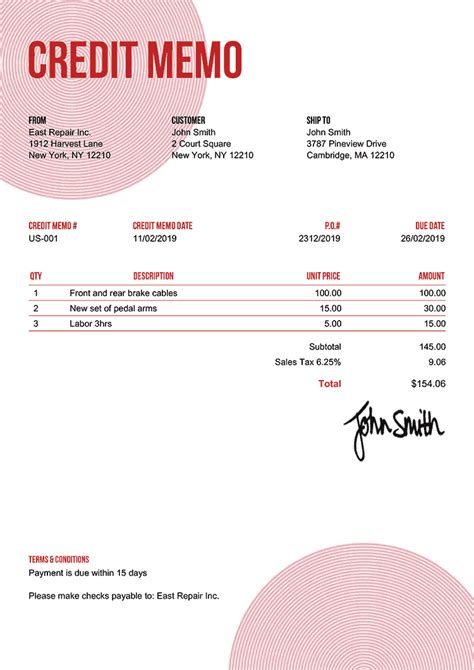 Credit Memo Templates Quickly Create Credit Memos