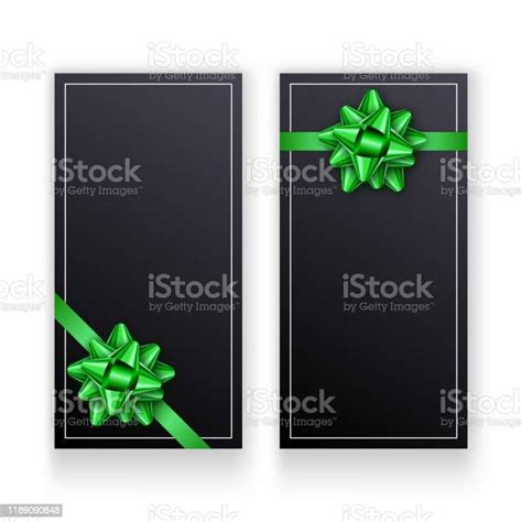 녹색 으로 묶인 활수직 어두운 인사말 카드 세트입니다 공간을 복사합니다 기념일 생일 초대장 배너 포스터 전단지 프로모션 템플릿 디자인 그래픽 요소입니다 벡터 0명에 대한