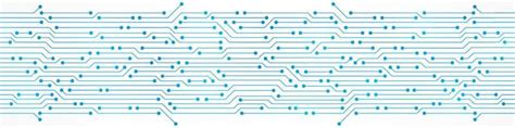 Abstract Digital Global Technology Background Blue Circuit Board Pattern Microchip Power Line