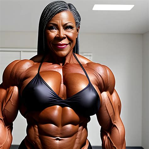Black Older Muscle Woman Arthubai