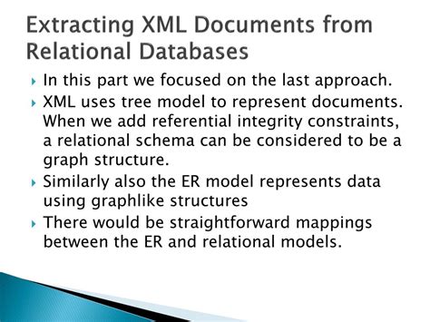 Ppt Xml Documents And Databases Powerpoint Presentation Free Download Id1908995
