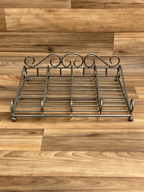 Metal Flatware Caddy Buffet Silverware Holder Utensil Bin Rustic