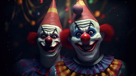 눈에 띄는 3d 그림의 불길한 광대 인물 무서운 광대 무서운 공포 배경 일러스트 및 사진 무료 다운로드 Pngtree