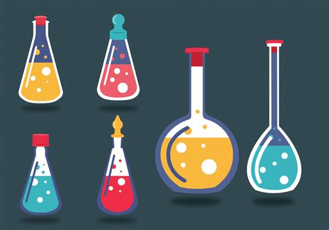 Flasks With Stoppers Vector Pack 160851 Vector Art At Vecteezy