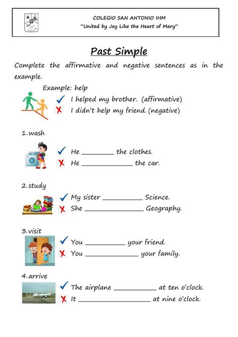 Past Simple Regular Verbs Interactive Worksheet For 3 Tarea De