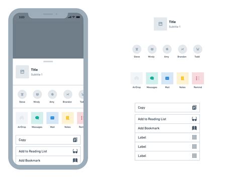 IOS Wireframe Kit Template