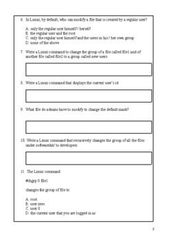 Linux Labs Files Permissions Exercises High School Unit