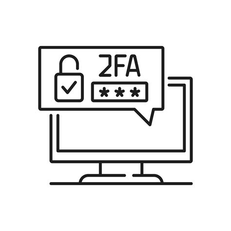 Two Factor Authentication Icon 2fa Verification 26365692 Vector Art At Vecteezy