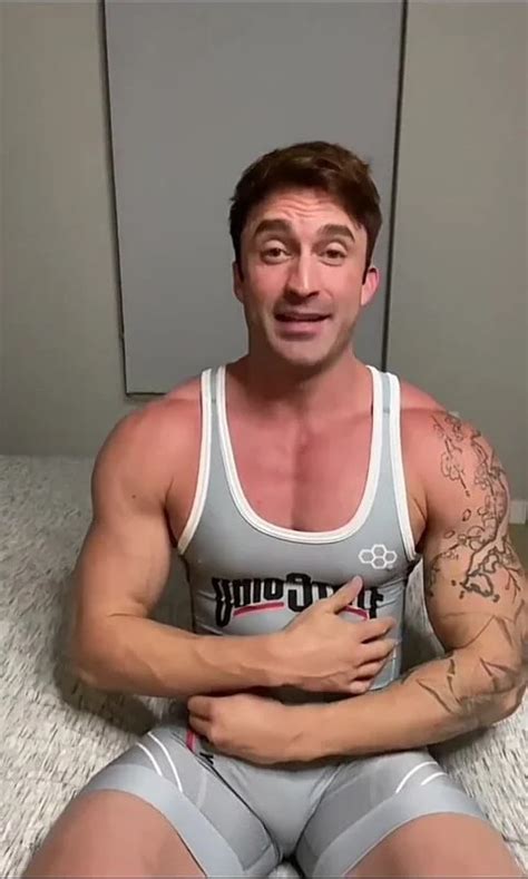 Wrestling Hot Muscle Dilf Cum In A Westler Suit
