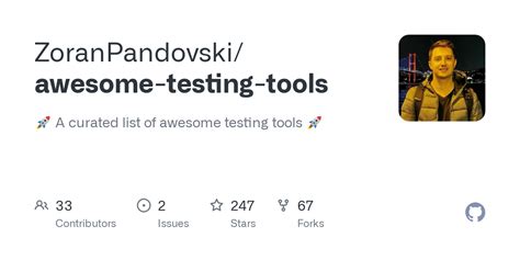 Github Zoranpandovski Awesome Testing Tools A Curated List Of Awesome Testing Tools