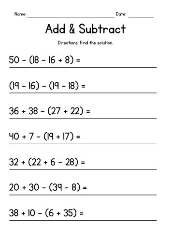 Order Of Operations Four Numbers Teaching Resources