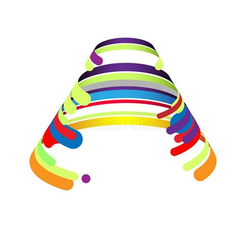 Modern Abstraction Composition Made Of Various Rounded Shapes In Color
