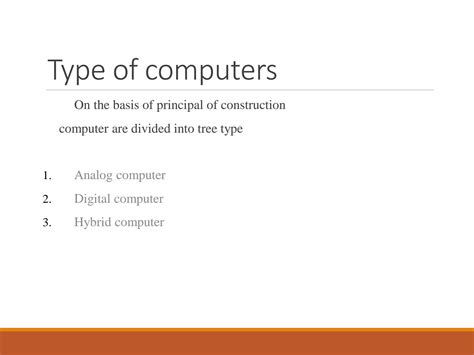 SOLUTION Computer Concept Types Of Computers Studypool