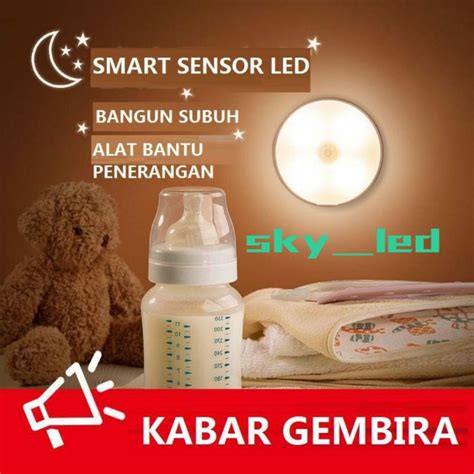 Jual LAMPU LED SENSOR GERAK LAMPU TIDUR LED SENSOR GERAK LAMPU SENSOR INDOOR Shopee Indonesia