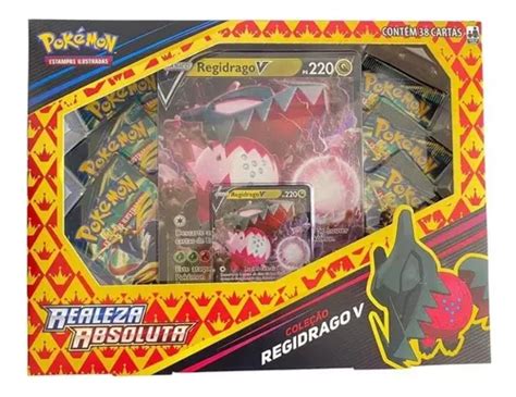 Pokémon Box Realeza Absoluta Regidrago V Copag Frete Grátis