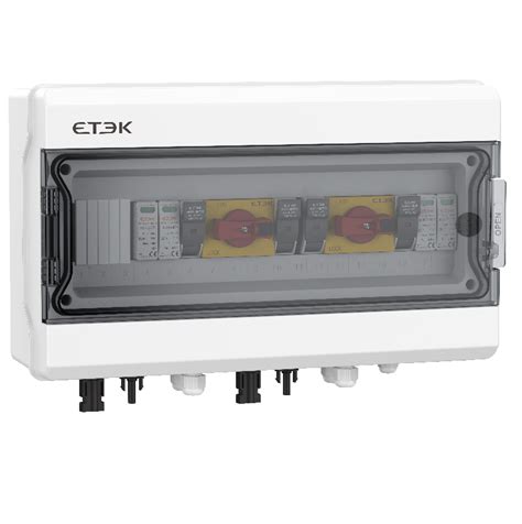 1000v Pv Dc Combiner Box 2 In 2 Out With Dc Fusespdisolator Etek Electrical