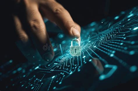 Personal Data Protection Digital Fingerprint Trace A Padlock Know Your Customer Kyc Kyc