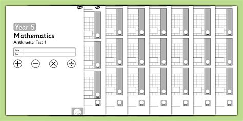 Year 5 Arithmetic Tests Full Practice Papers Twinkl