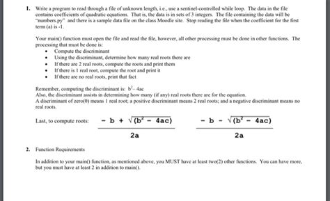 solved 1 write a program to read through a file of unknown