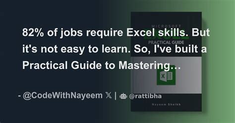 82 of jobs require excel skills but it s not easy to learn so i ve built a practical guide