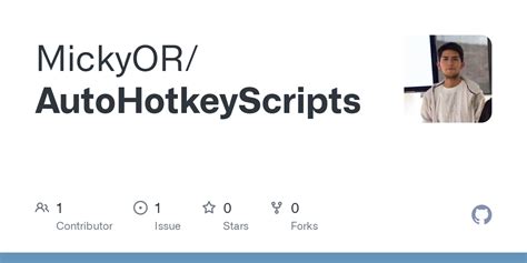 Github Mickyorautohotkeyscripts