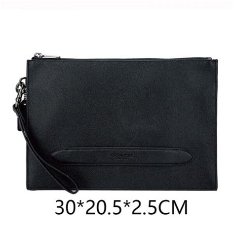 Coach 코치 남성 스트럭쳐 파우치 크로스그레인 클러치백 F68154 에이프