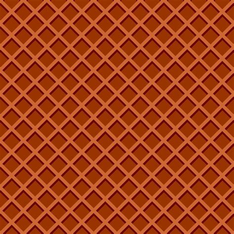 Ice Cream Waffle Cone Texture Chocolate Wafer Background Seamless