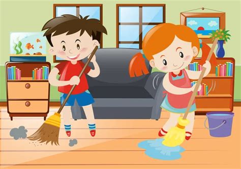 Ninos Barriendo Imágenes Vectoriales Ilustraciones Libres De Regalías De Ninos Barriendo