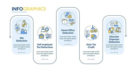 Tax Deductions Blue Infographic Template App Screen Tax Credit Data