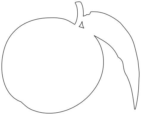 Shape Of Peach Free Printable Papercraft Templates
