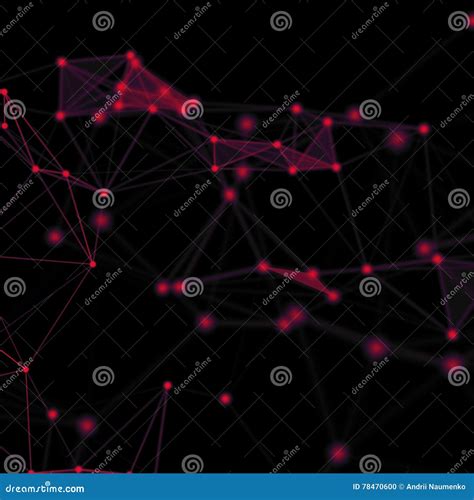 Abstract Cybernetic Particles Background Plexus Fantasy Technology