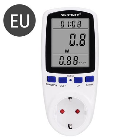 Eu Br Uk Plug Socket Digital Wattmeter Meter Power Grandado