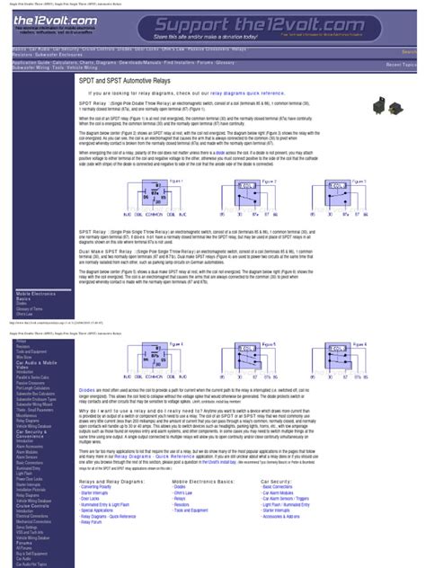 Relay Diagrams Pdf Relay Switch