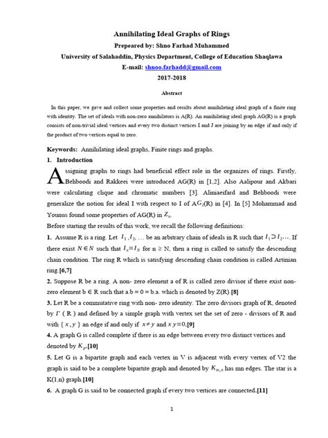 Graph Theory Pdf Vertex Graph Theory Ring Mathematics