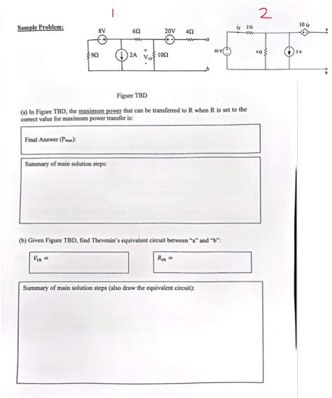 Solved Sample Problem Figure TBD A In Figure TBD The Chegg