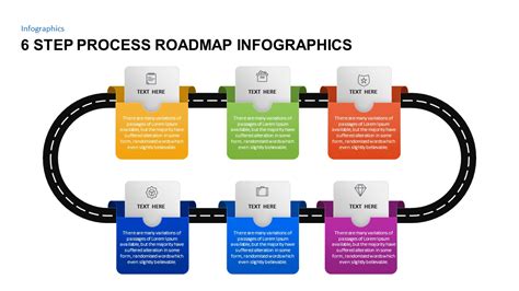 6 Step Process Roadmap Timeline Ppt Template Slidebazaar