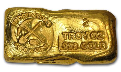 Prospector 2 Oz Gold Bar Prospectors Gold And Gems