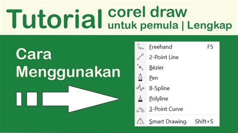 Tutorial Corel Draw X7 Untuk Pemula Lengkap Part 4 Cara Menggunakan Free Hand Tool Pen Bezier