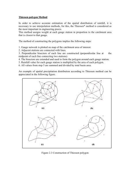 Thiessen Polygon Method In Order To Achieve Accurate Estimation Of