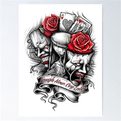 Laugh Now Cry Later Design Poster For Sale By Aquilifilius Cool