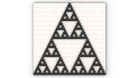 Lego Moc Sierpinski Triangle By 2in1 Rebrickable Build With Lego