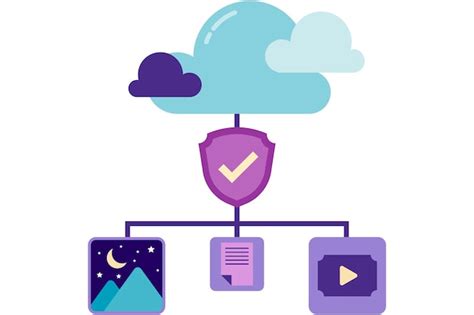 Premium Vector Cloud File Storage Protection