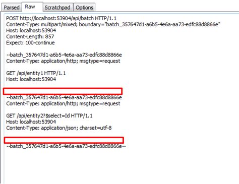 Web Api Web Api Batch Requests Failing In Postman Stack Overflow