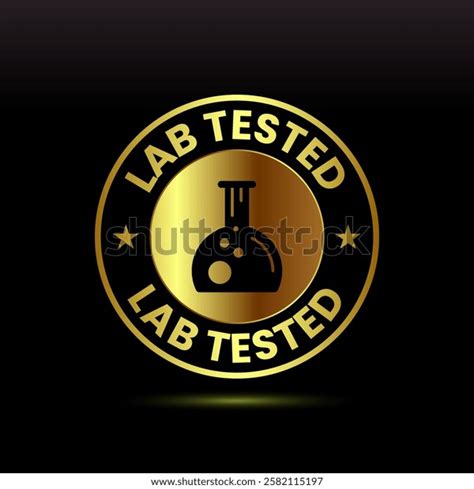 Lab Tested Icon Laboratory Testing Product Stock Vector Royalty Free