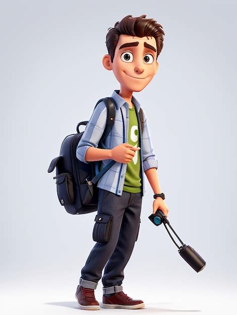 A Man Holding A Camera Premium Ai Generated Image
