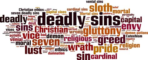 Seven Deadly Sins Stock Illustrations 112 Seven Deadly Sins Stock