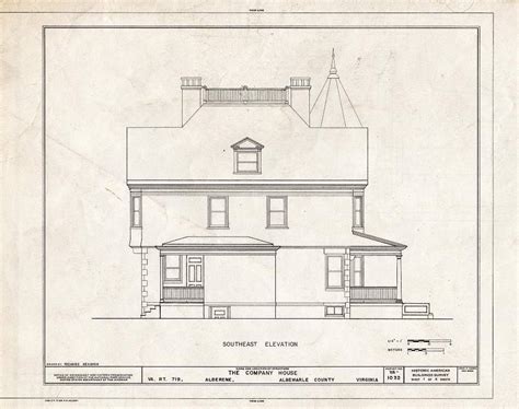 Historic Pictoric Blueprint Habs Va2 Alb1 Sheet 7 Of 8 Company