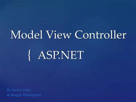 Ppt Model View Controller Aspnet Powerpoint Presentation Free