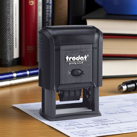 Signature Stamp Trodat Printy 4729 Dater Self Inking Stamp Creative