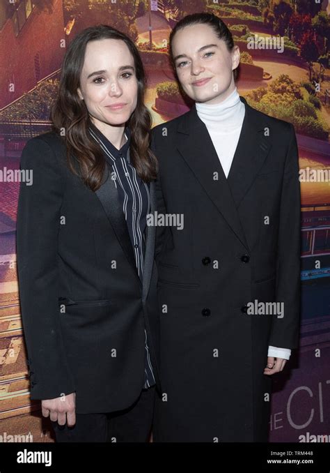 New York Ny June 4 2019 Ellen Page Elliot Page And Emma Portner
